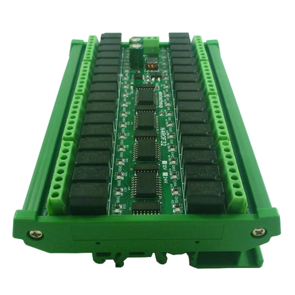 Mini DC 12V 24V 32CH Multifunction Modbus Rtu RS485 Relay Board 2A 0.2W ...