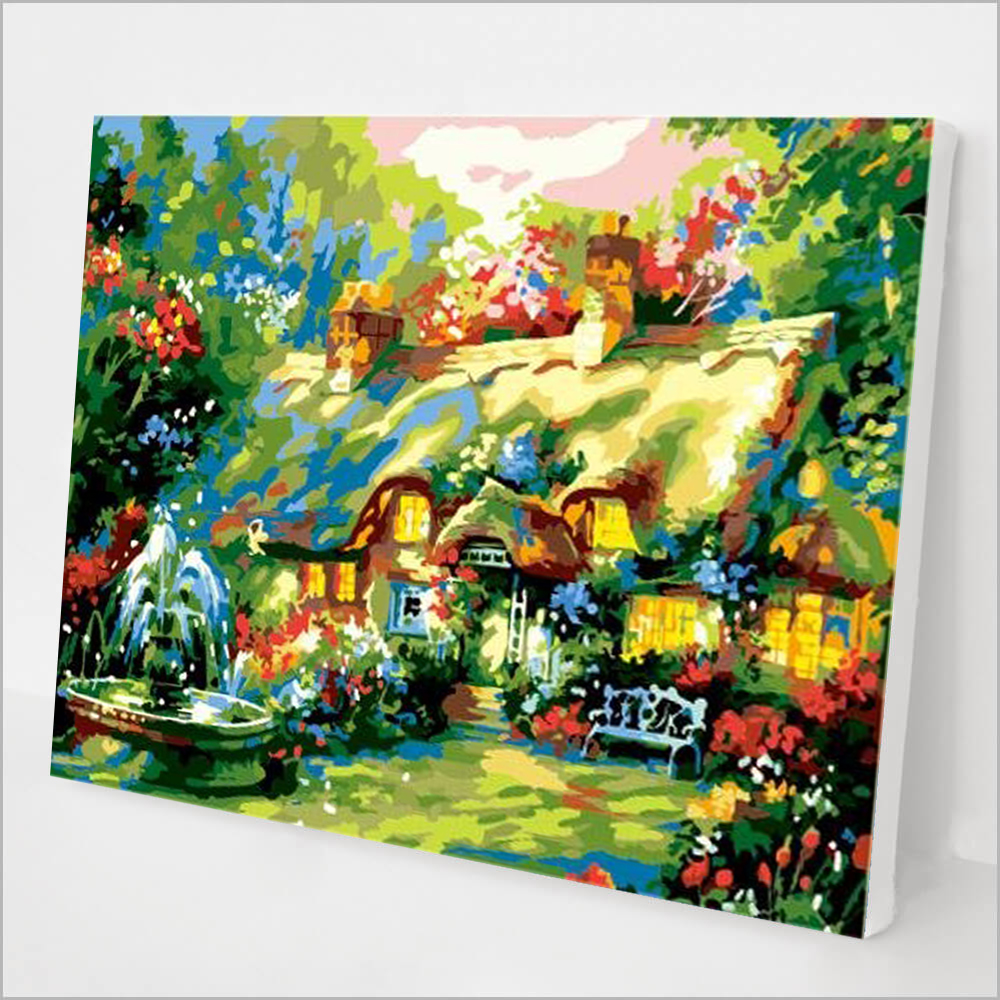 DIY Painting By Numbers | Landscape Cottage