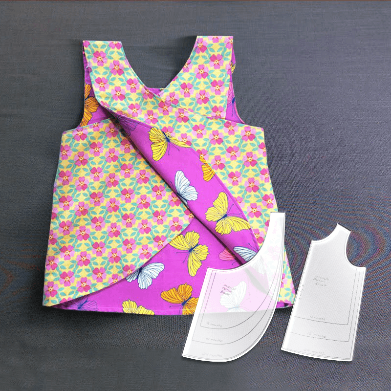 Reversible Mobius Baby Vest Template - With Instructions