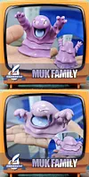 1/20 Scale World Zukan Primeape Family & Muk Family - Pokemon Resin ...