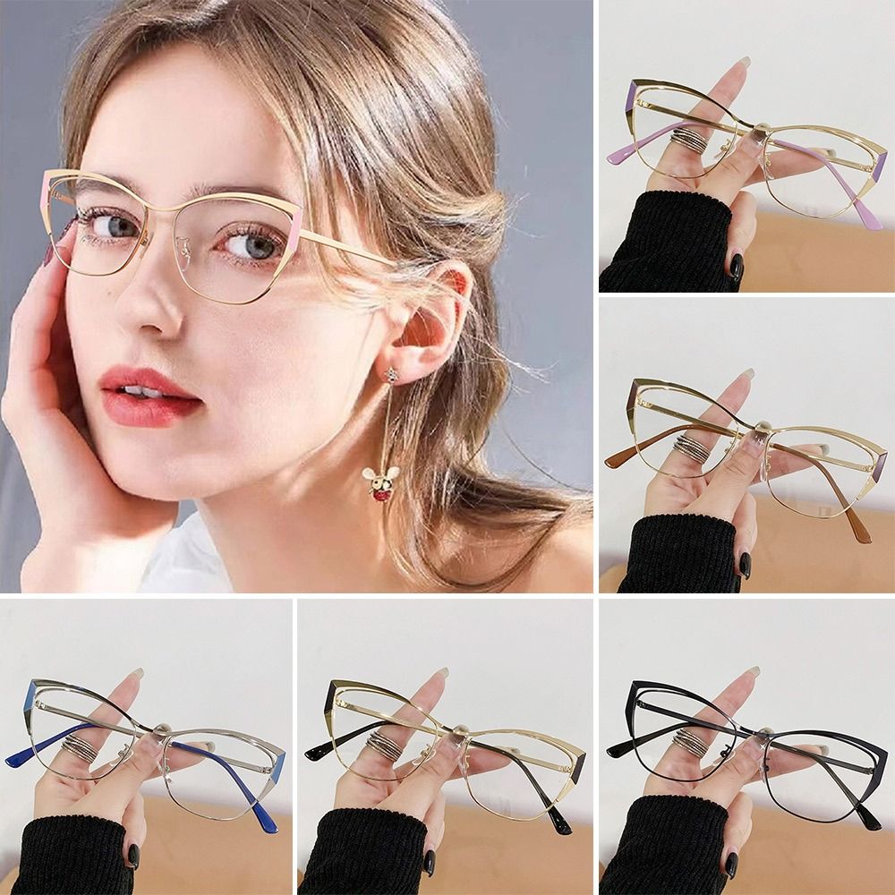 Blue Ray Blocking Anti-Blue Light Glasses Eye Protection Metal Frame ...