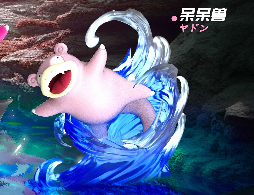 1/20 Scale World Zukan Evolution of Slowpoke Set - Pokemon Resin Statue ...