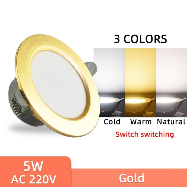 10Pcs Downlight 3w 5w spot led lights 3000k 4500K 6000K led Downlight ...