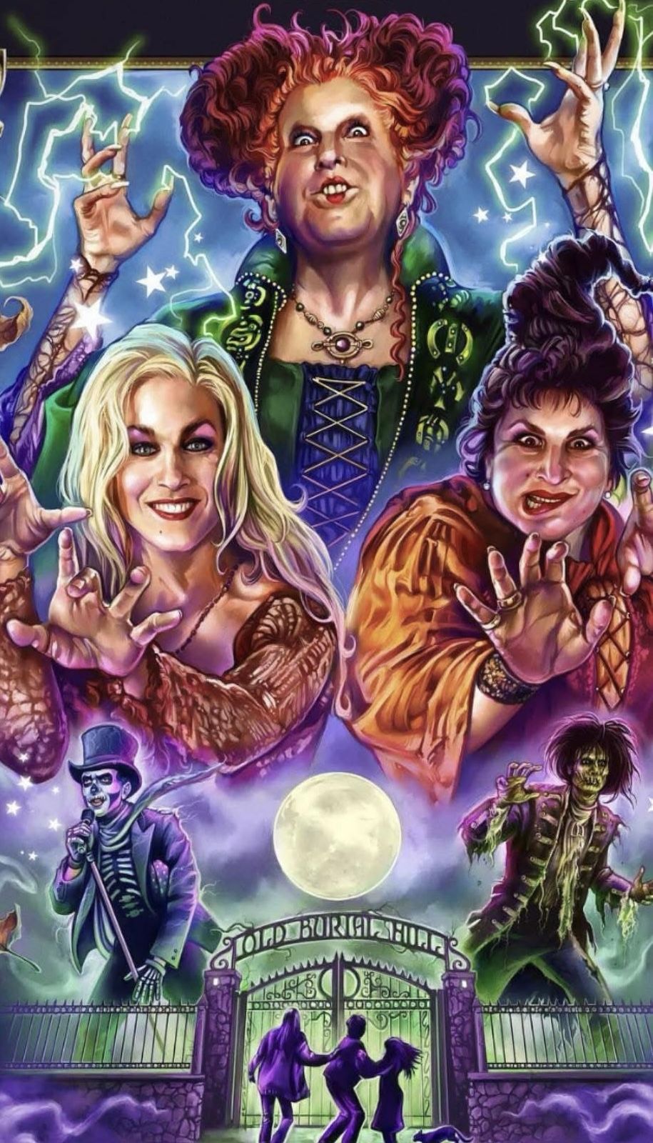 Characters from the Movie Hocus Pocus (velvet cloth) Fairy Dust Drills ...