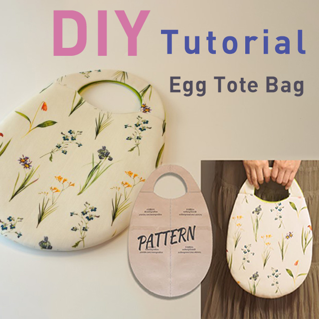 DIY Cute Egg Tote Bag-Includes Tutorial + Template