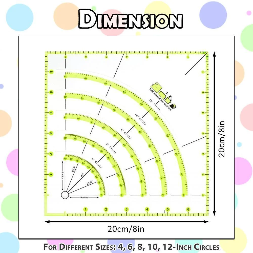 Arc Circle Cutter Ruler