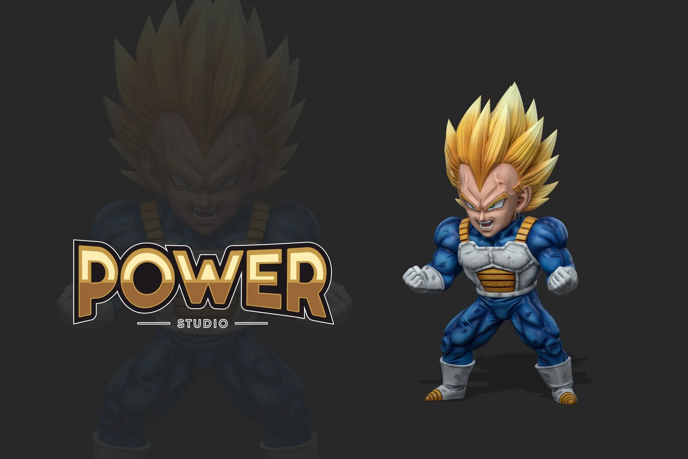 WCF Scale Muscle Vegeta - Dragon Ball Statue - Power Studio