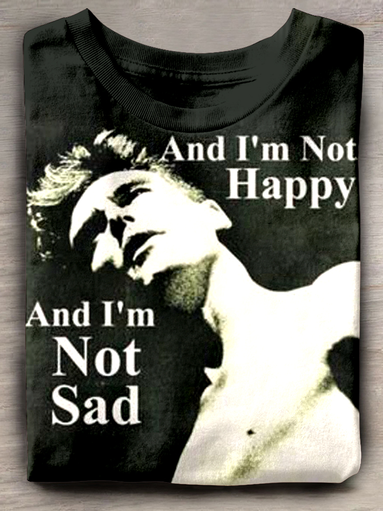 The Smiths Band Lyrics And Im Not Happy And Im Not Sad T-shirt