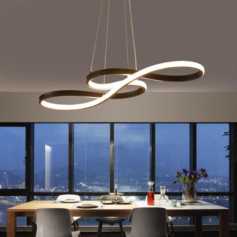 Minimalism DIY Hanging Modern Led Pendant Lights For Dining Room Bar ...