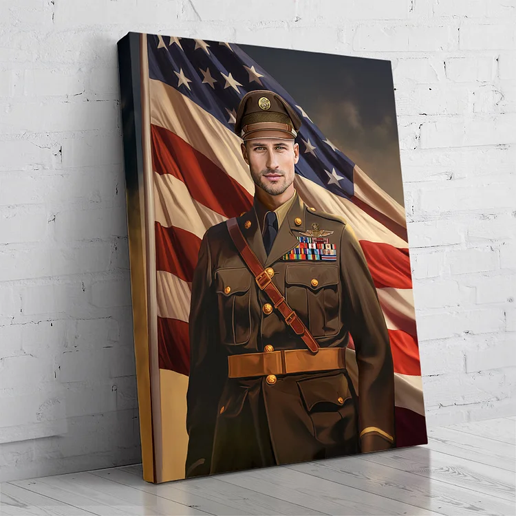 Custom Man Portrait from Photo for Father's Day Gifts - The Defender