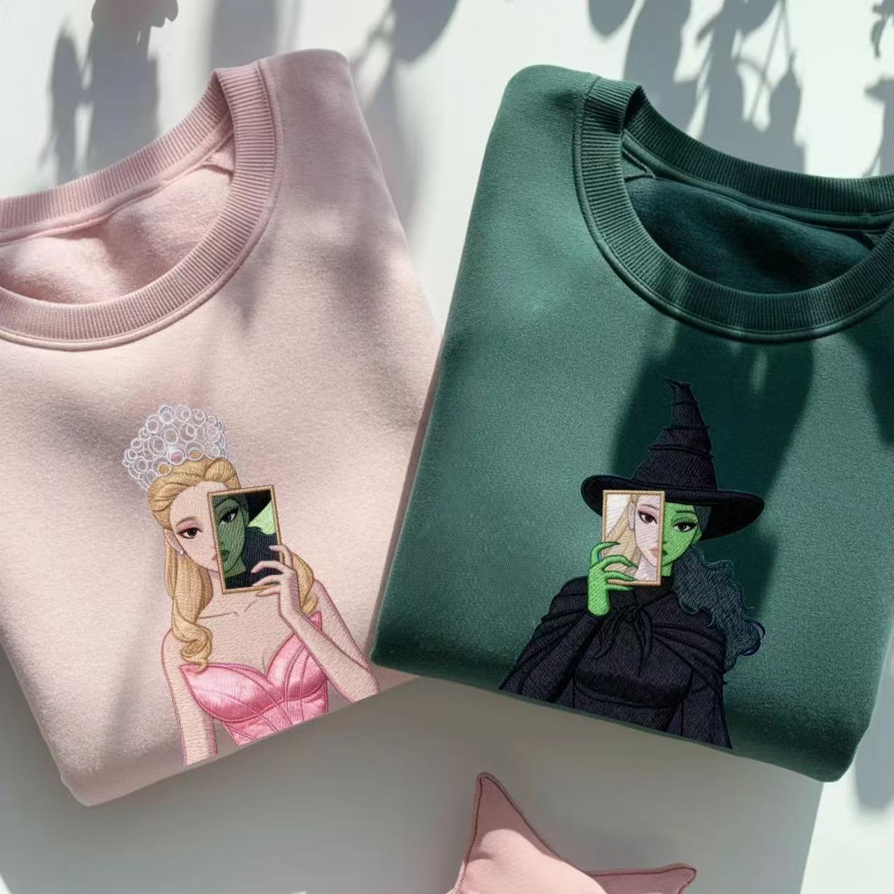 Wicked For Good Matching Embroidered Sweatershirt