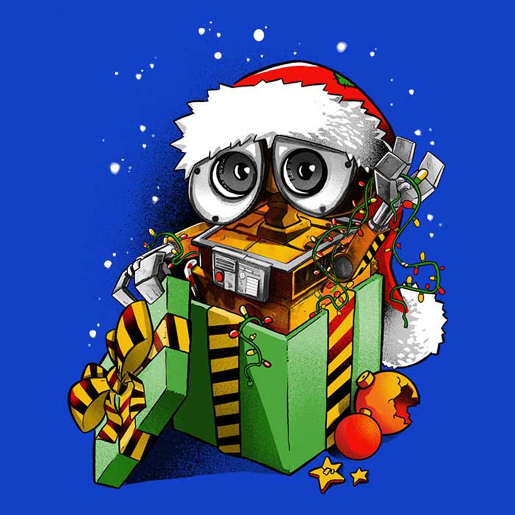 Christmas Robot Owl full round/square drill diamond painting