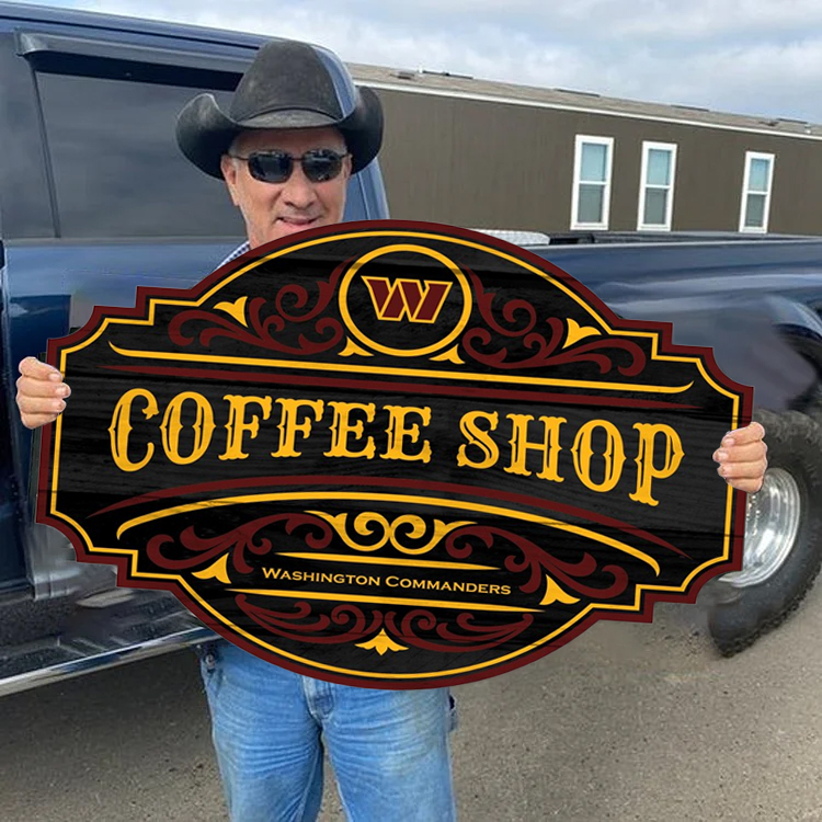 Custom Text NEW Washington Commanders Metal Art Sign