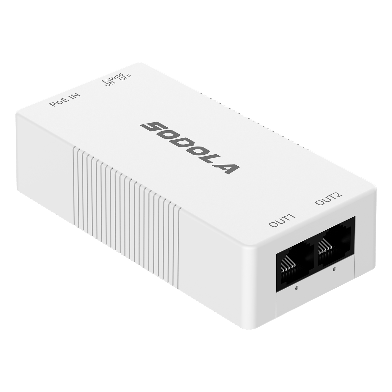 SODOLA Gigabit PoE Extender, 2 Port POE Repeater 1 to 2 Poe Splitter ...
