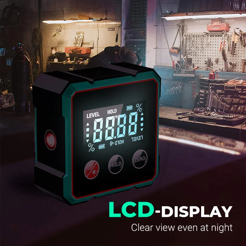 📢🔧 HOT SALE 50% OFF 🔥4-Side Magnetic Digital Angle Gauge with Laser