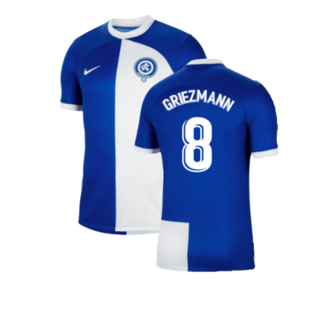 Atletico Madrid Antoine Griezmann 8 Away Shirt Kit 2023-2024