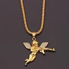 MACHINE GUN ANGEL PENDANT NECKLACE