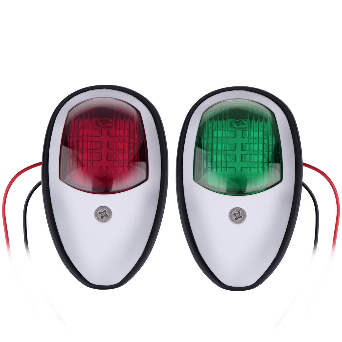 2pcs Waterproof Boat Navigation Light Green and Red Marine LED ...