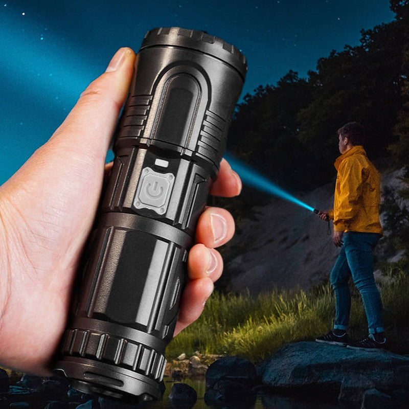 🔦LED Rechargeable Telescopic Zoom Long Range Flashlight🔦