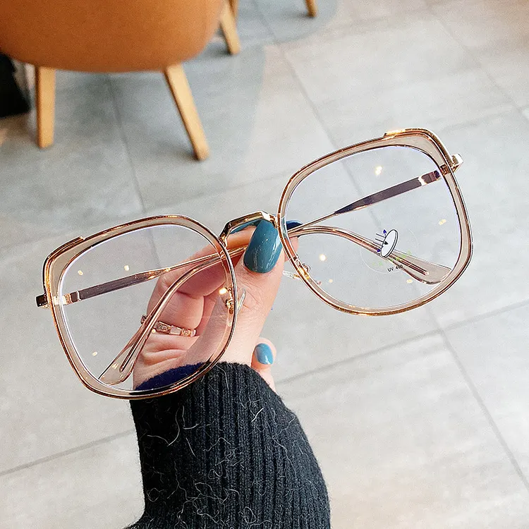 New Style Square Shape Glasses Frame for Men Women Blue Light Blocking ...