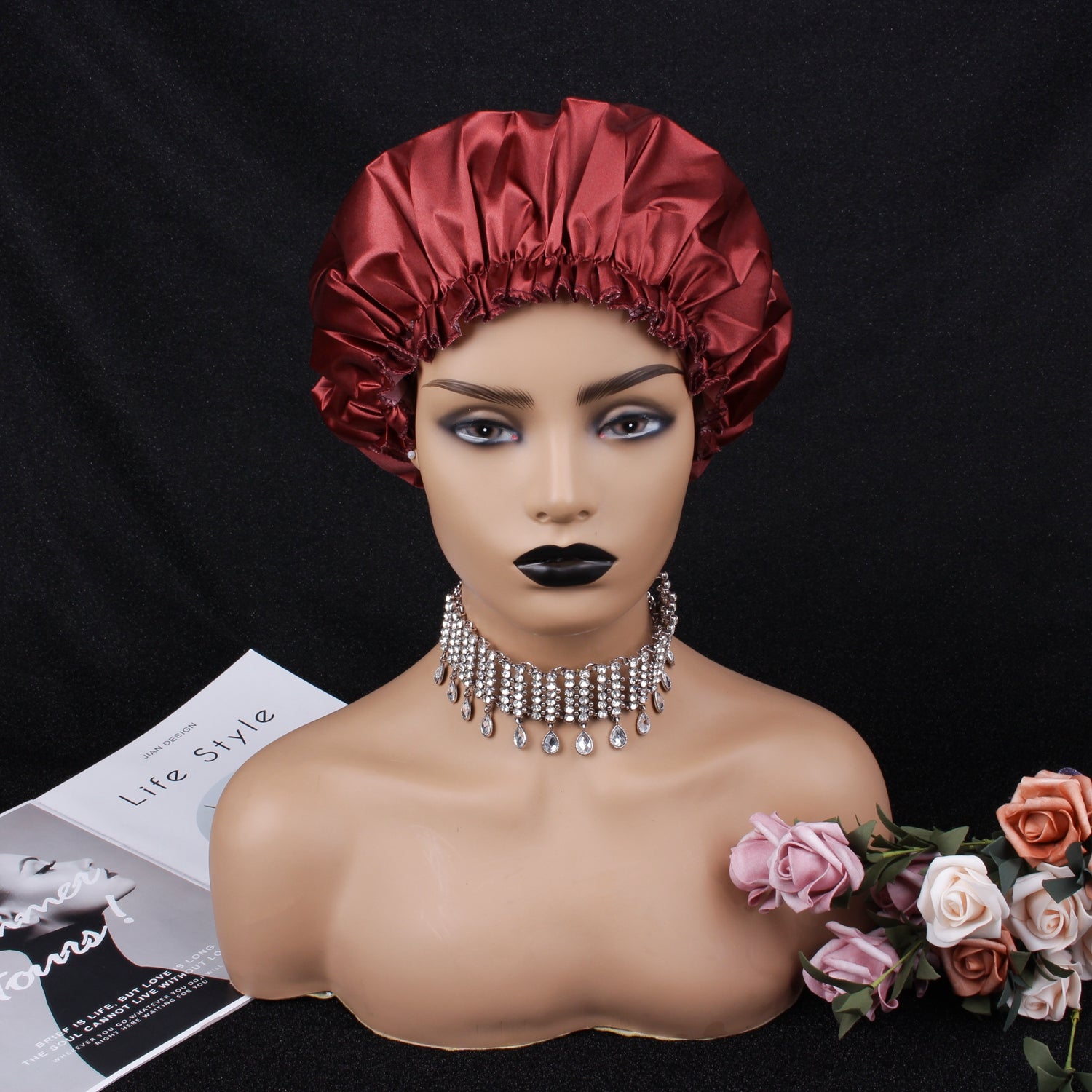 Satin Drawstring Day and Night Cap