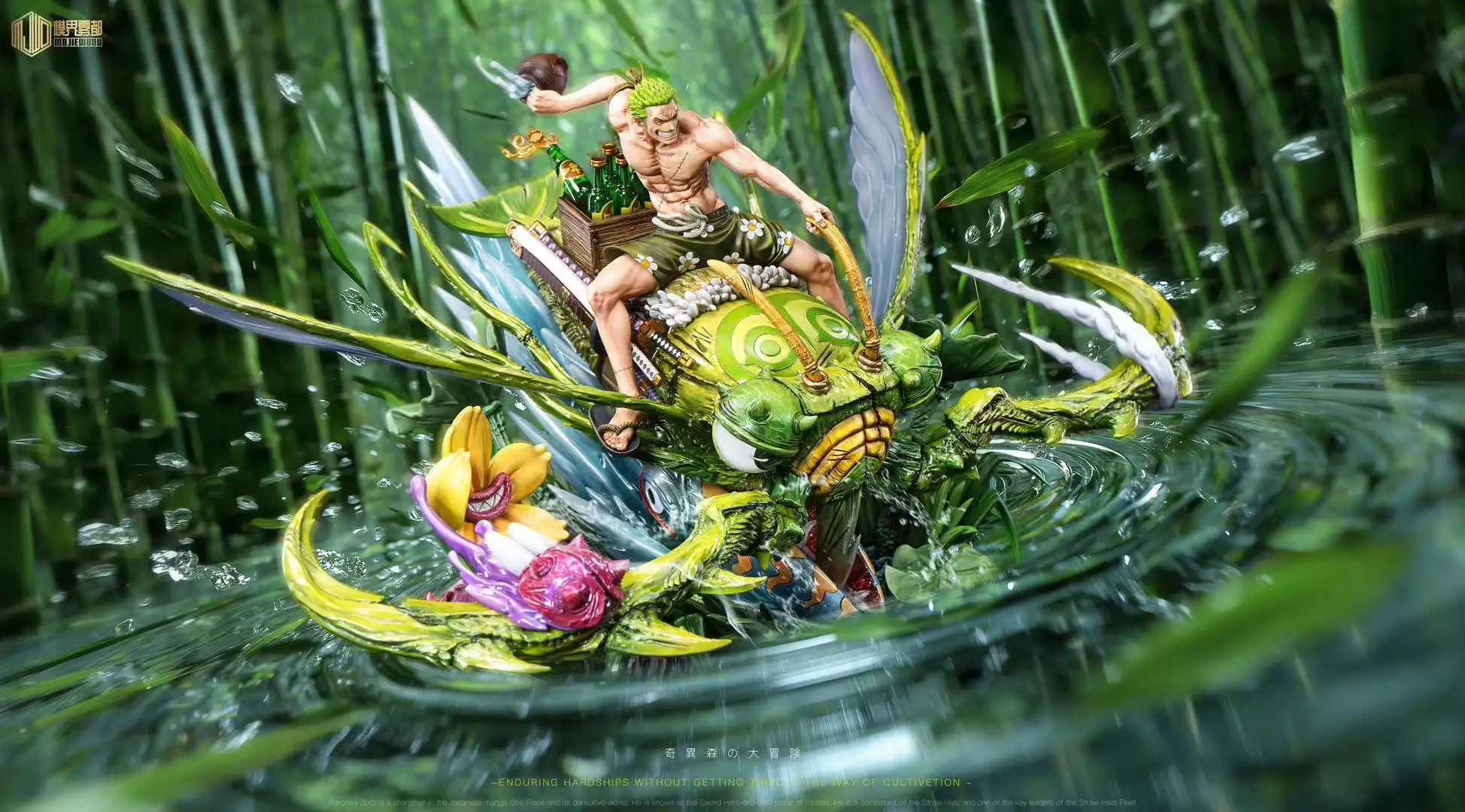 Adventure in Forest Roronoa Zoro & Flying Mantis - ONE PIECE Resin ...