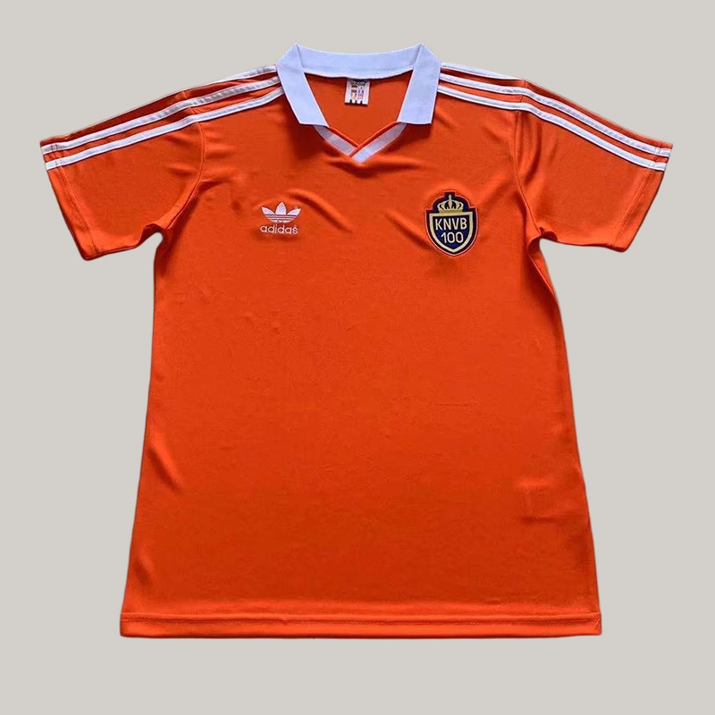 1988 Retro Netherlands 100th Anniversary Edition Home Football Shirt 1: ...