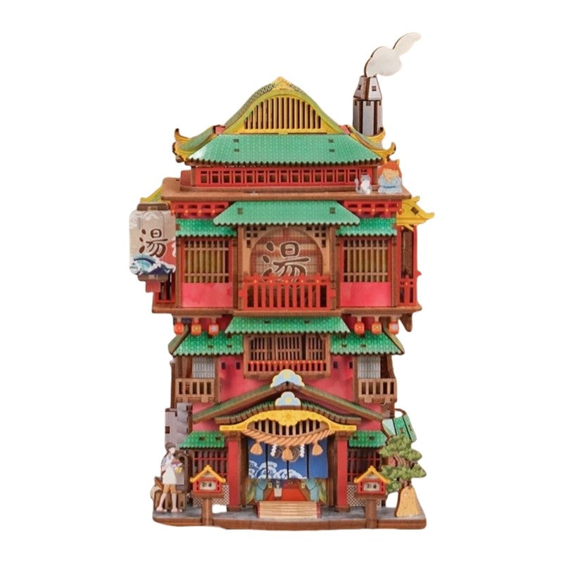 Onsen Saga DIY Miniature House Kit | Hot Spring Story Creative Wooden ...