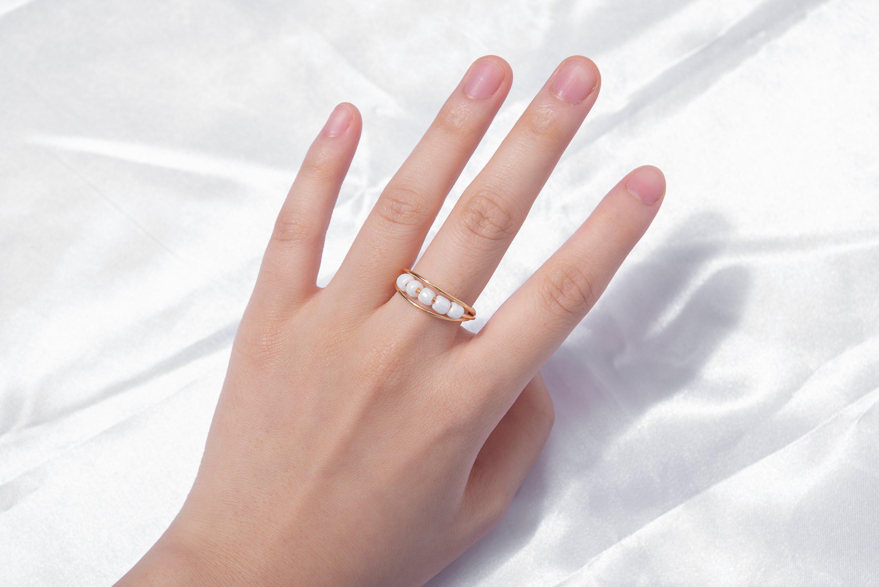 Anxiety/Fidget Ring - Coconut White