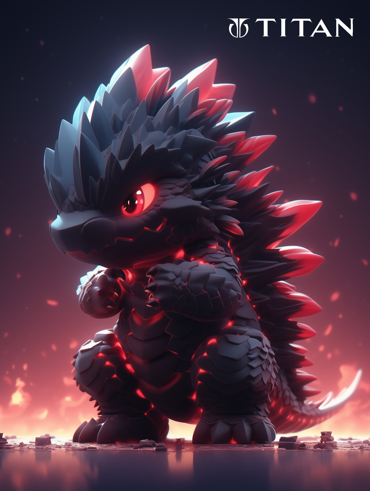 Chibi Ver. Godzilla - Godzilla Resin Statue - Titan Studio
