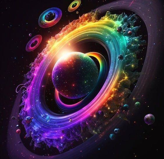 Rainbow Universe (canvas) full round/square drill diamond painting