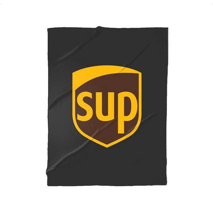 UPS SUP, Logo Parody Fleece Blanket