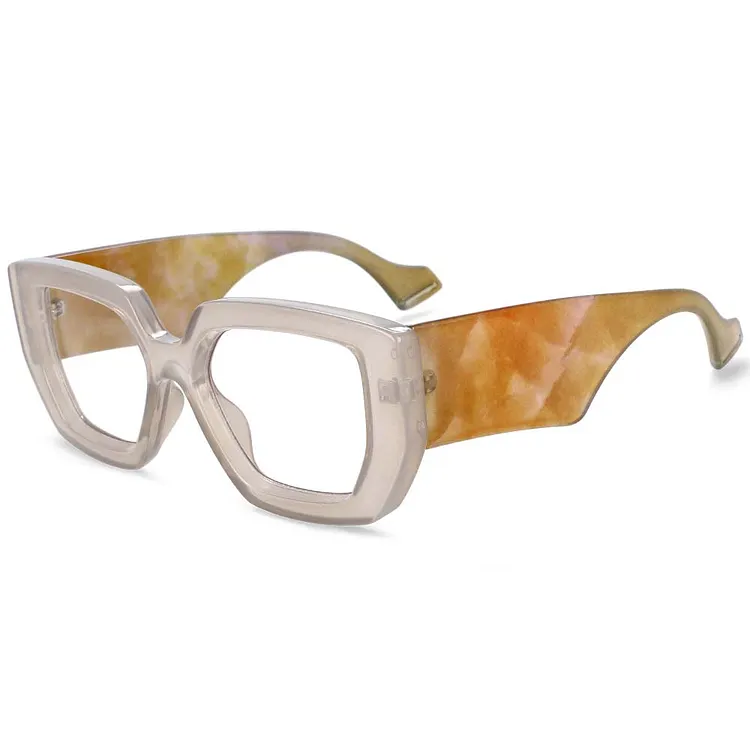 54035 Square Anti Blue Light Oversized Glasses Frames Men Women Retro ...
