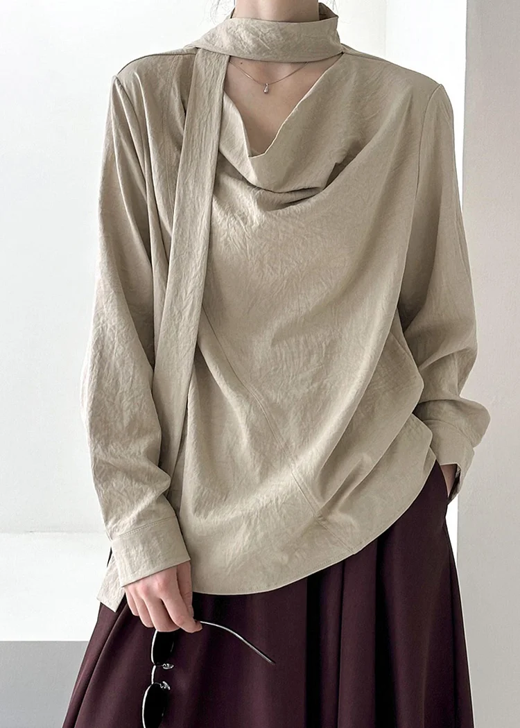 Original Design Khaki Ribbon Solid Top Spring