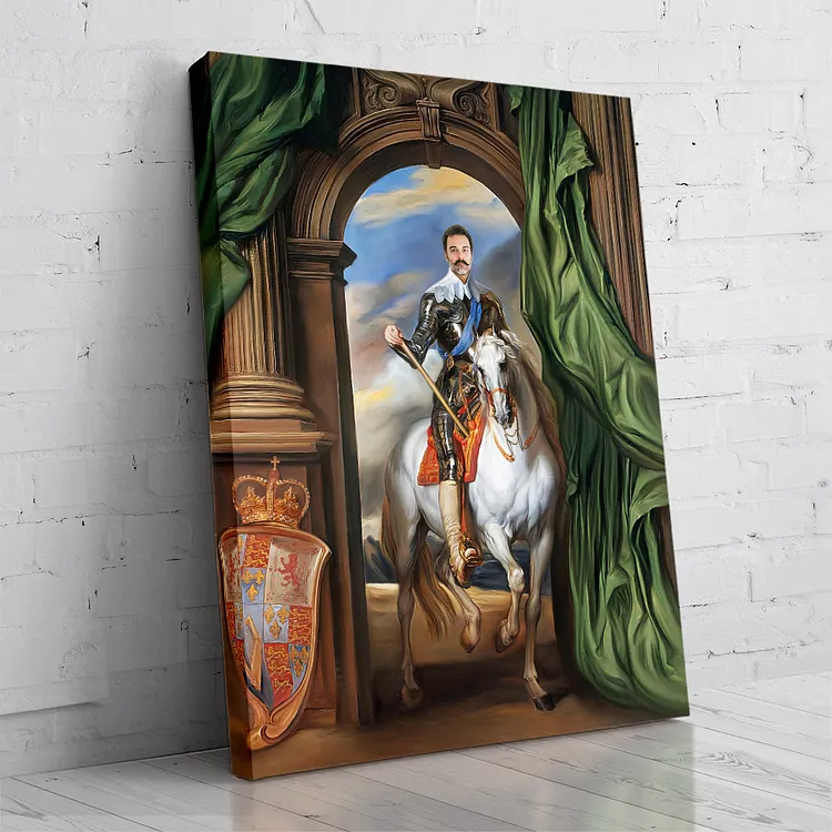 Custom Man Portrait from Photo for Father's Day Gifts - The Cavalier