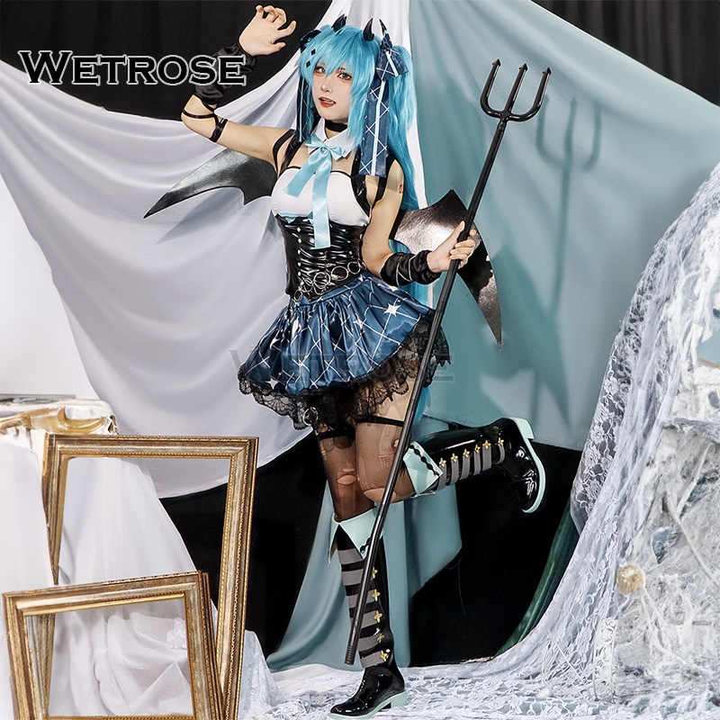 [Wetrose] In Stock Devil Miku 2023 Cosplay Costume Demon Girl Mikku ...