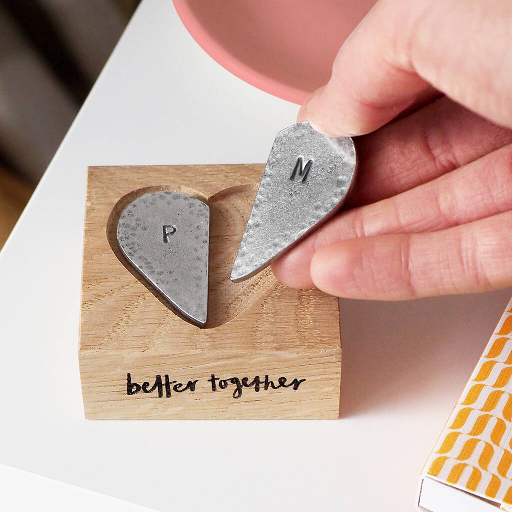 'Better Together' Heart Tokens Set
