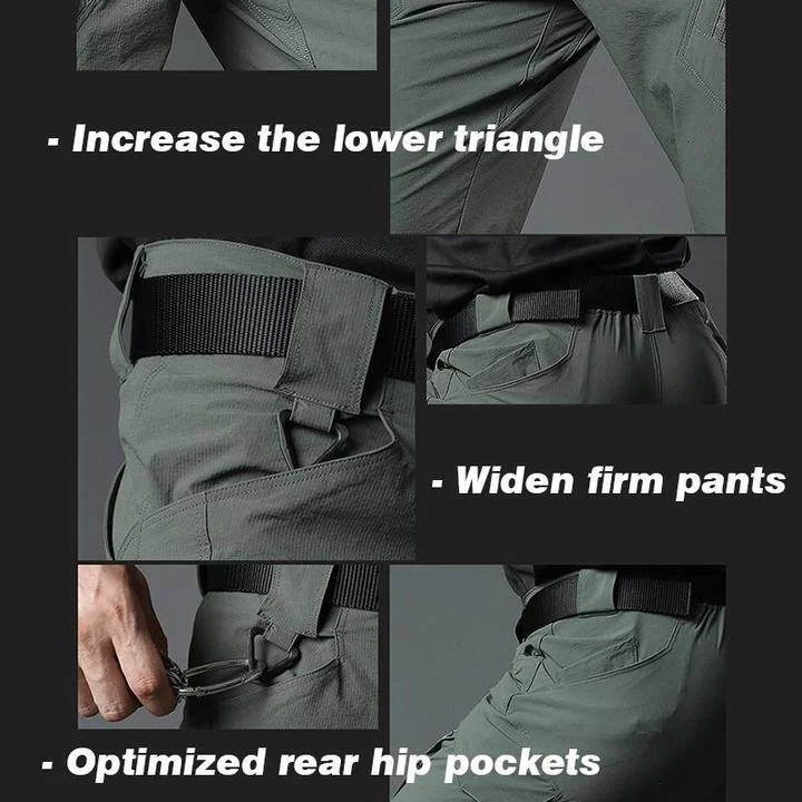 Men's Outdoor Quick Dry Elastic Fabric Tear Resistant Tactical Multi ...