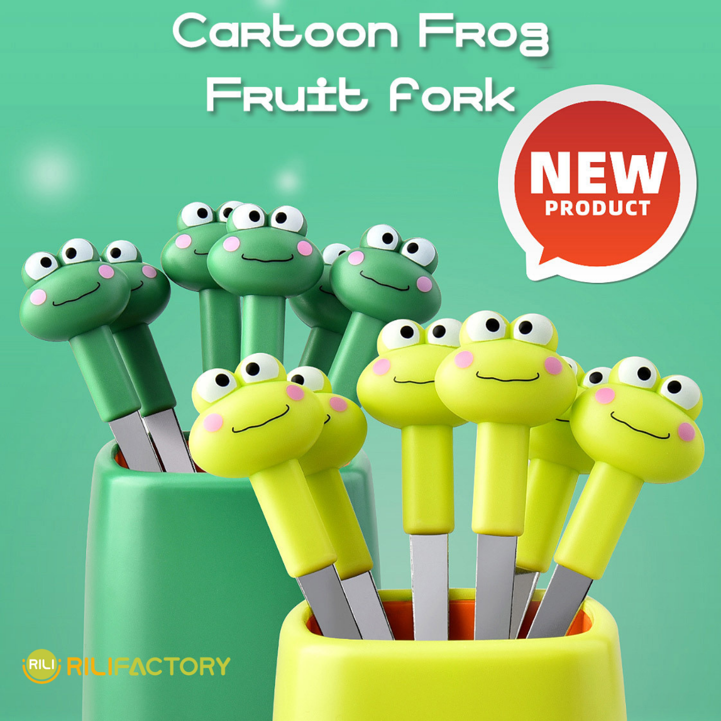 Cartoon Frog Fruits Fork - Home Customized Manufacture | Rilifactory
