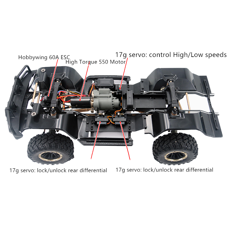1/8 RC Crawler 4WD Off Road Toyota LC79 Crawling and bashing Land ...