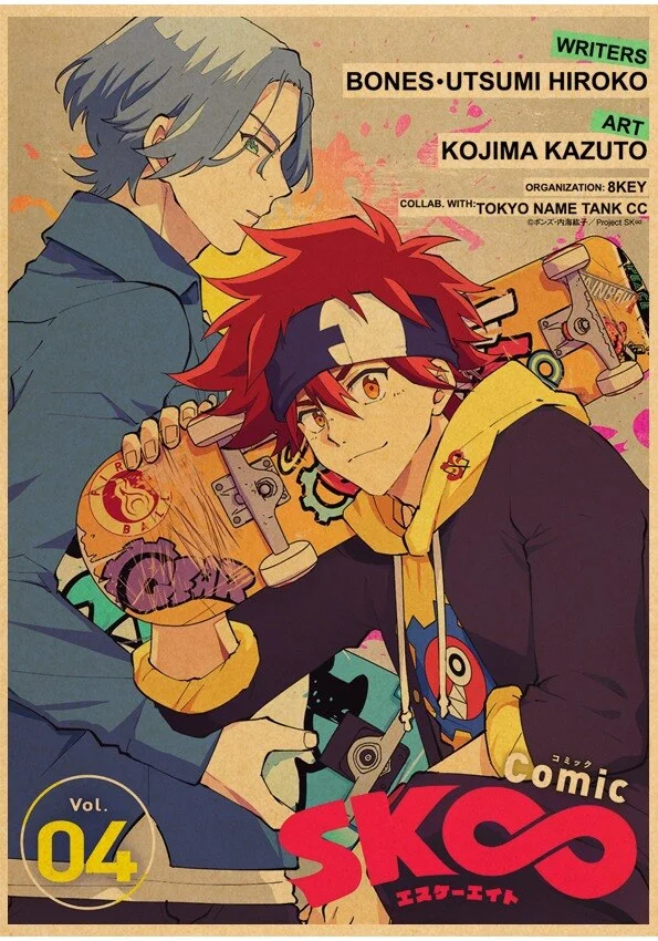 Athvotar Japanese Anime Sk8 The Infinity Poster Vintage Cartoon Skate ...