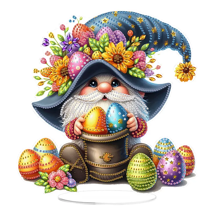 Acrylic Special Shape Easter Goblin Desktop Diamond Art Kits Bedroom ...