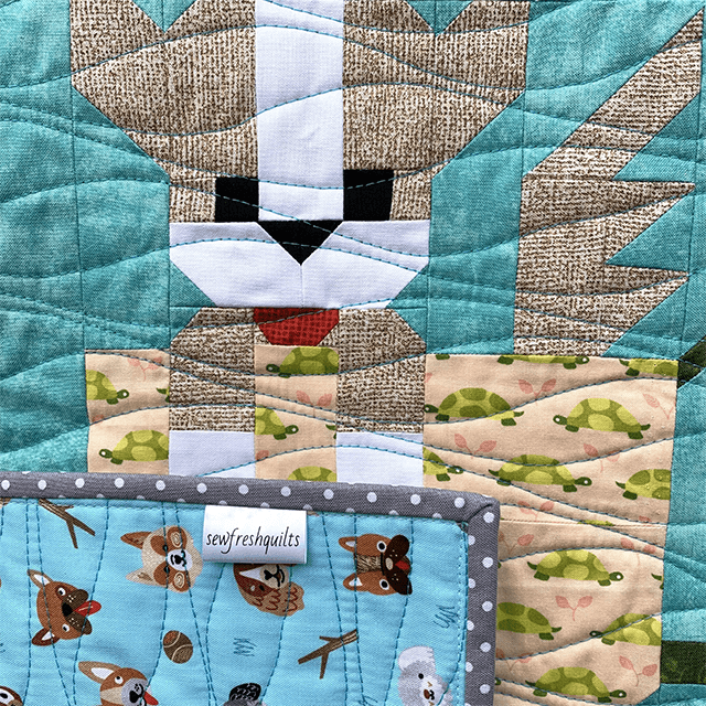 Pups in Cups Quilt Pattern Template - With Instructions