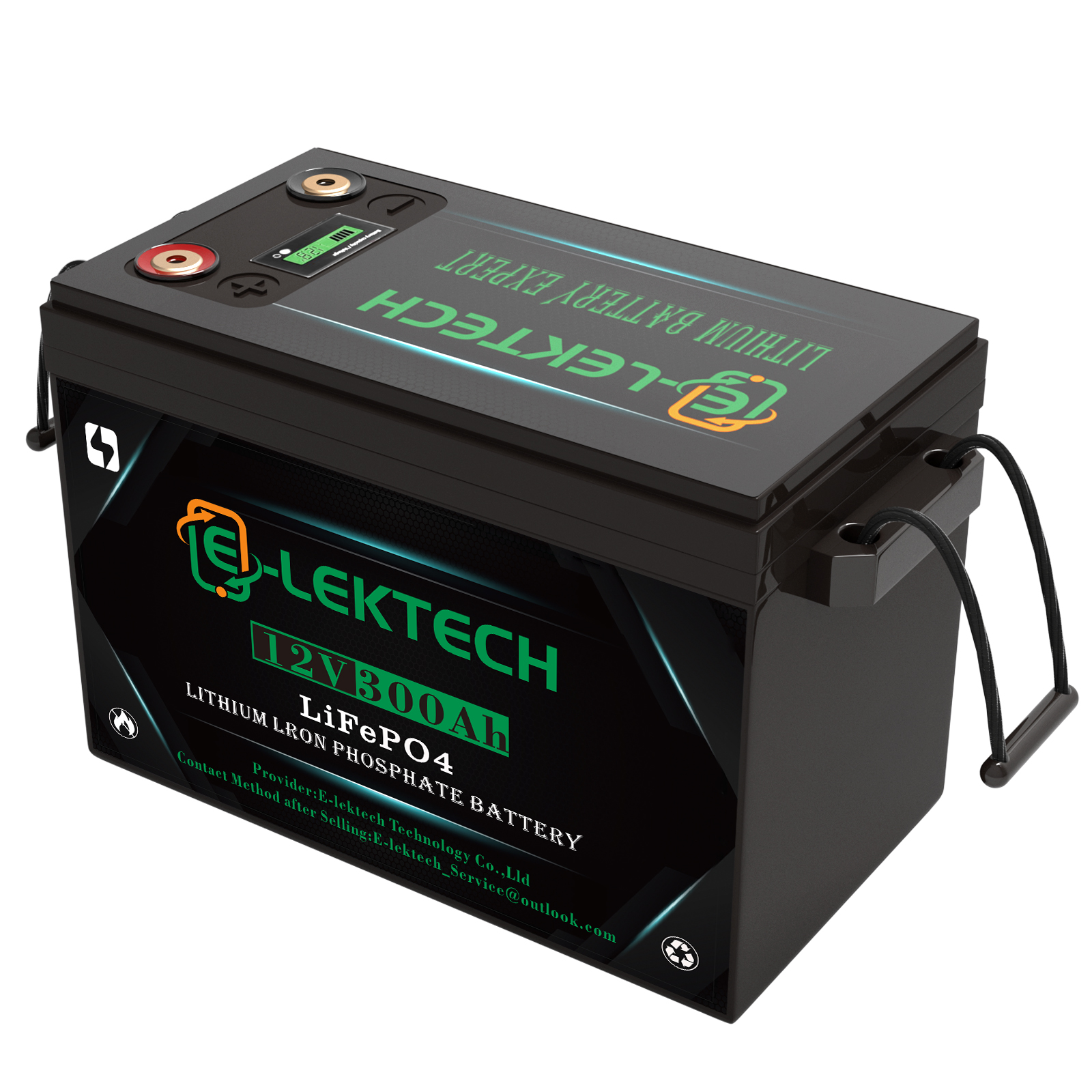 12V 300Ah Mini LiFePO4 Lithium Battery, Built-in 250A BMS, Up to 10000 ...