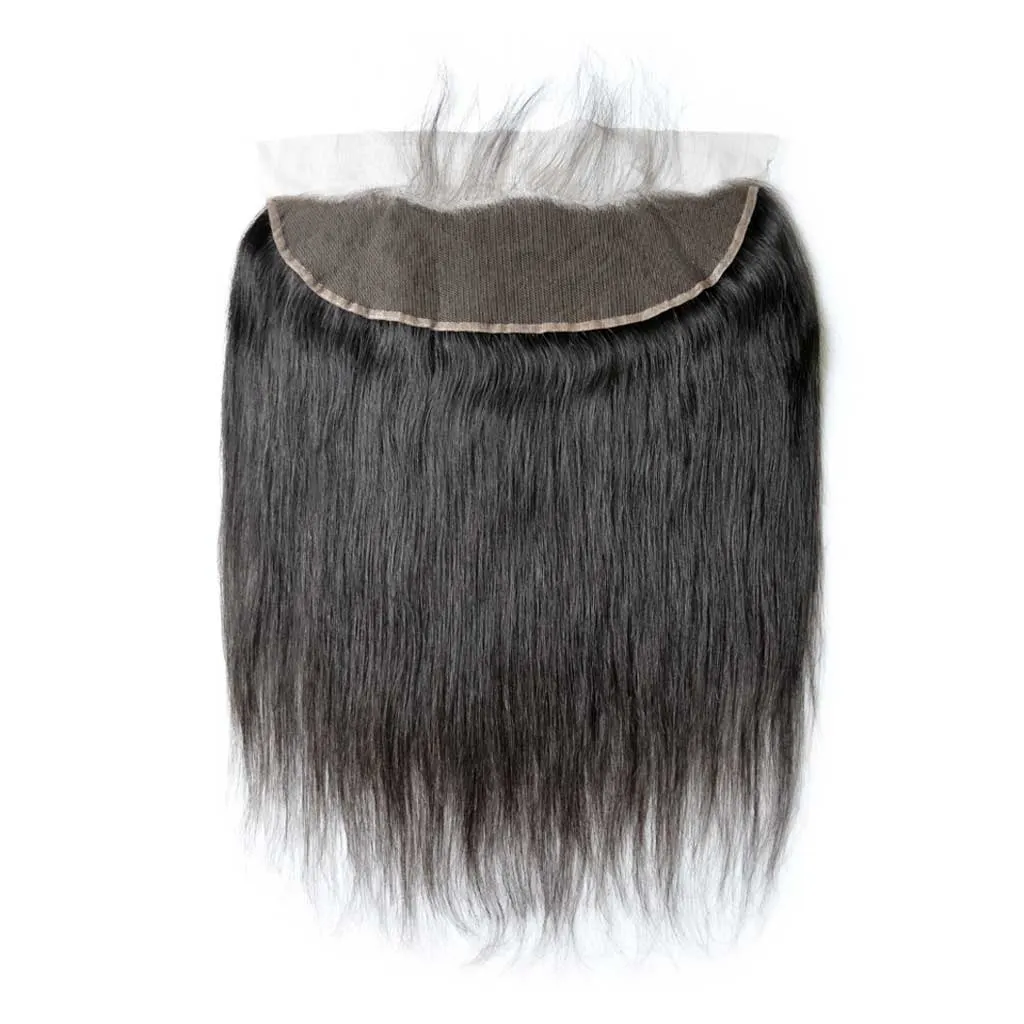 12A 3PCS + 13X4/13X6 Transparent Lace Frontal Straight 3 Bundles with ...
