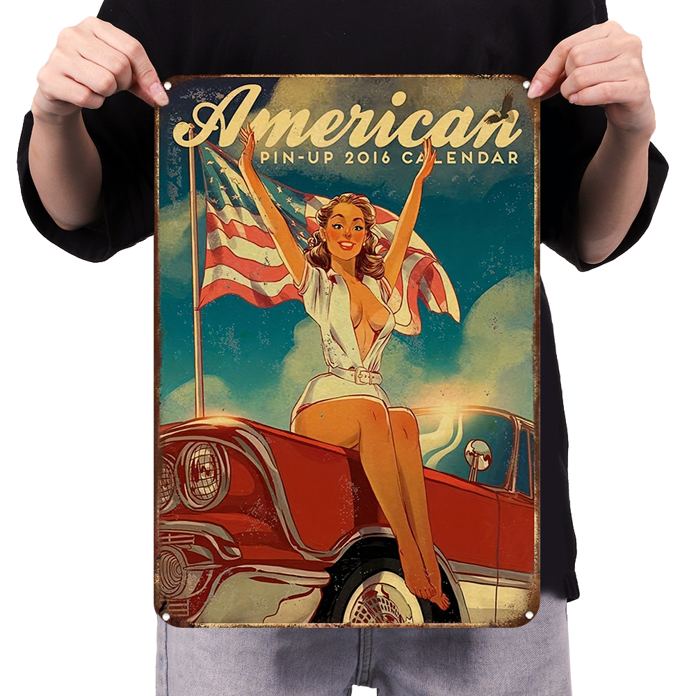 Pin Up Girls - Metal Tin Signs(8*12Inch/12*16Inch)