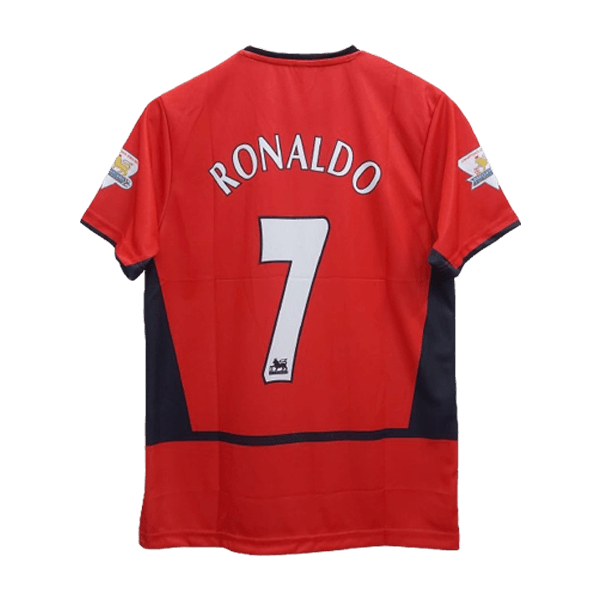Manchester United Cristiano Ronaldo 7 Retro Home Shirt Kit 2002-2003