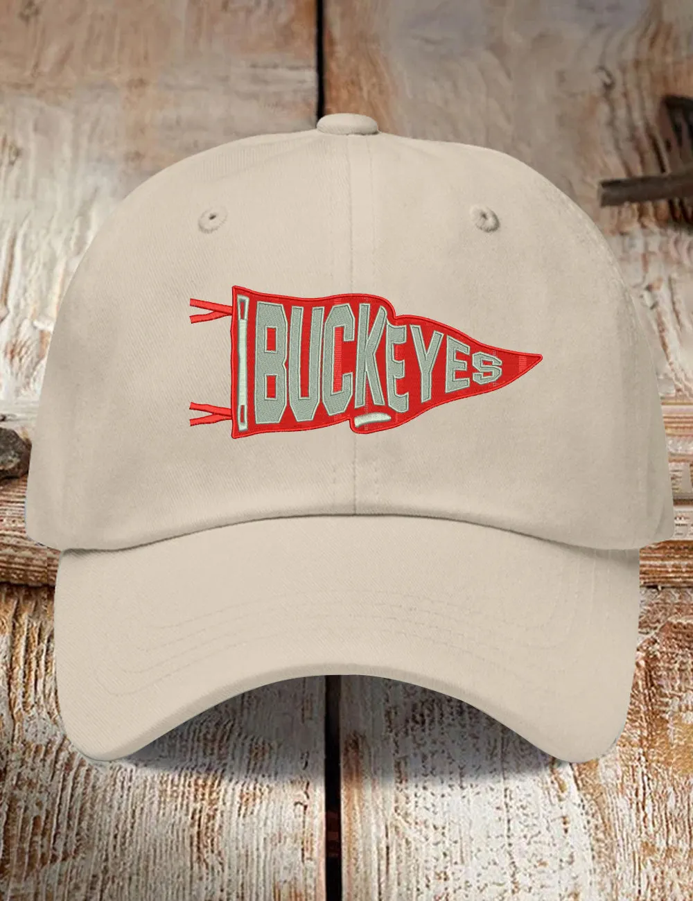 Buckeyes Ohio Pennant Flag Embroidery Hat