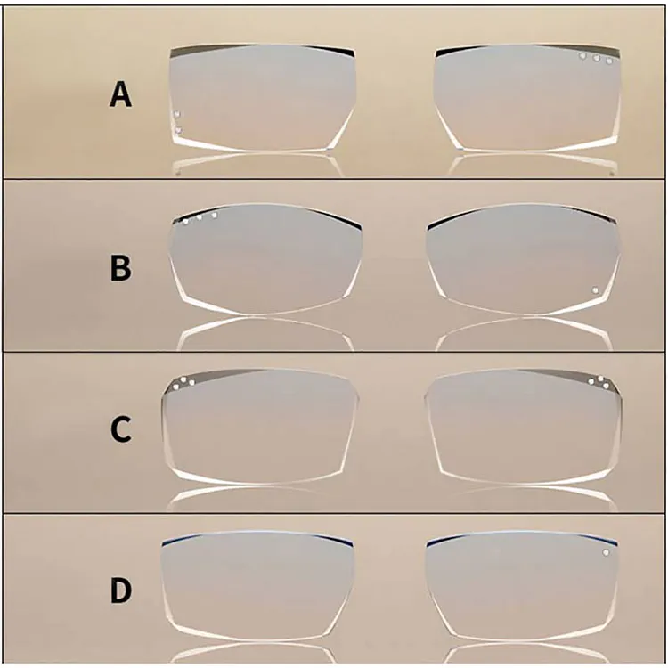 MR-7 Lenses for Men Rimless Diamond Cutted Glasses Frame,Customized ...