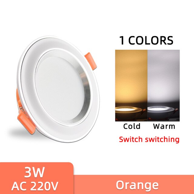 10Pcs Downlight 3w 5w spot led lights 3000k 4500K 6000K led Downlight ...